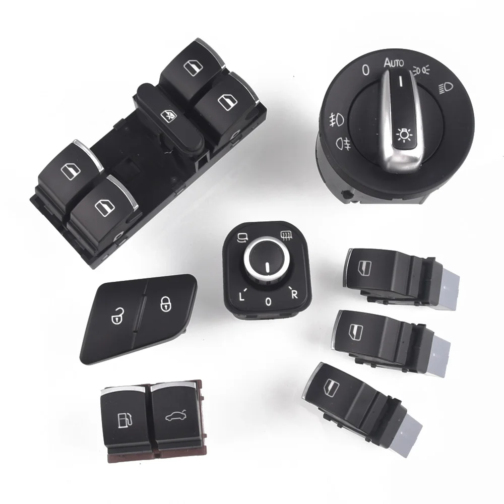 VW 파사트 B6 티구안 자동차 미러 테일게이트 연료 도어 스위치, 창 헤드라이트, 3C0962125B, 5ND9565A ...