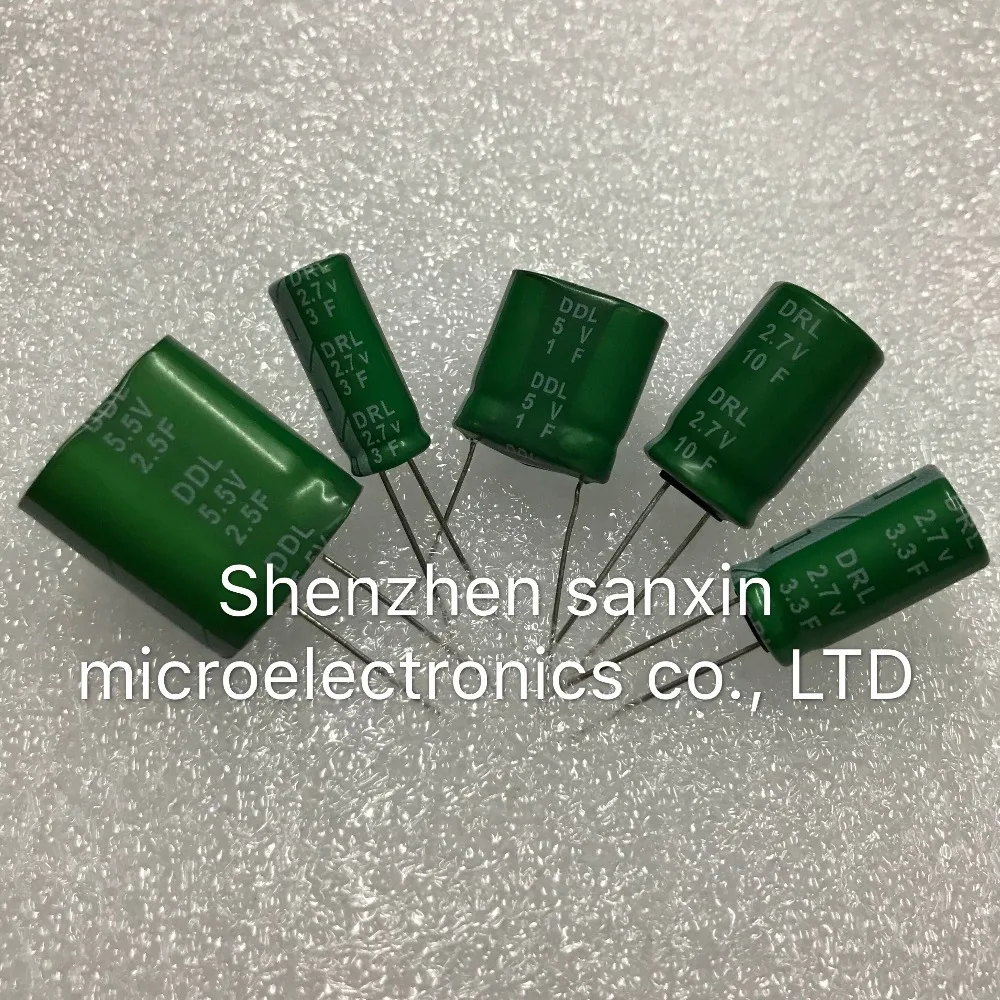 10pcs/lot 5.5v 2.5f Super Capacitor 2.7v 3f 1f 5v 2.7v 10f 2.7v 3 ...