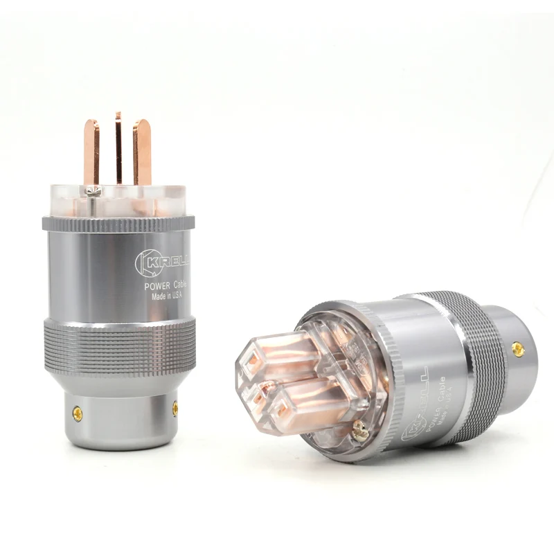 Pure Copper Au Power Plug Hifi Power Cord Cable Plug Iec Plug ...