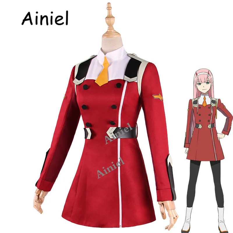 Ainiel DARLING in the FRANXX ZERO TWO Cosplay Costume Summer Red Dress ...