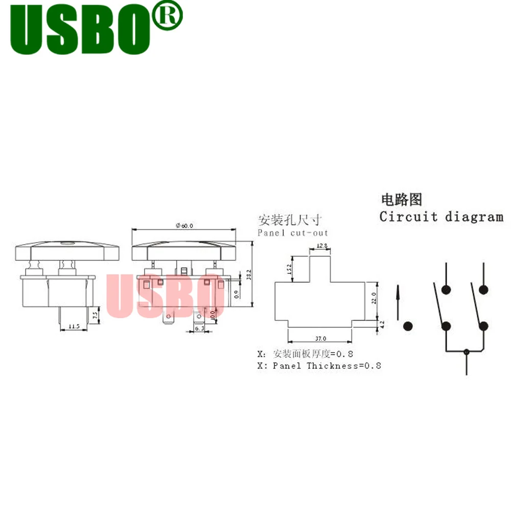 QK1-8 круговой тактовый переключатель питания чувствительный кулисный ...