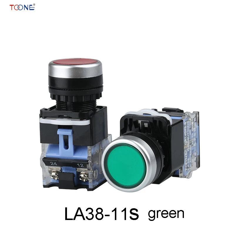 Self locking push button switch Power supply LA38 11S Jogging button ...