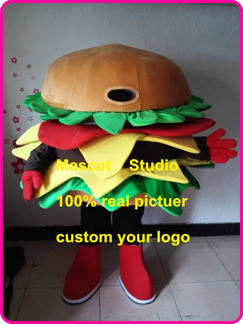 Hamburger Mascot Burger Costume Custom Fancy Costume Anime Cosplay Kits