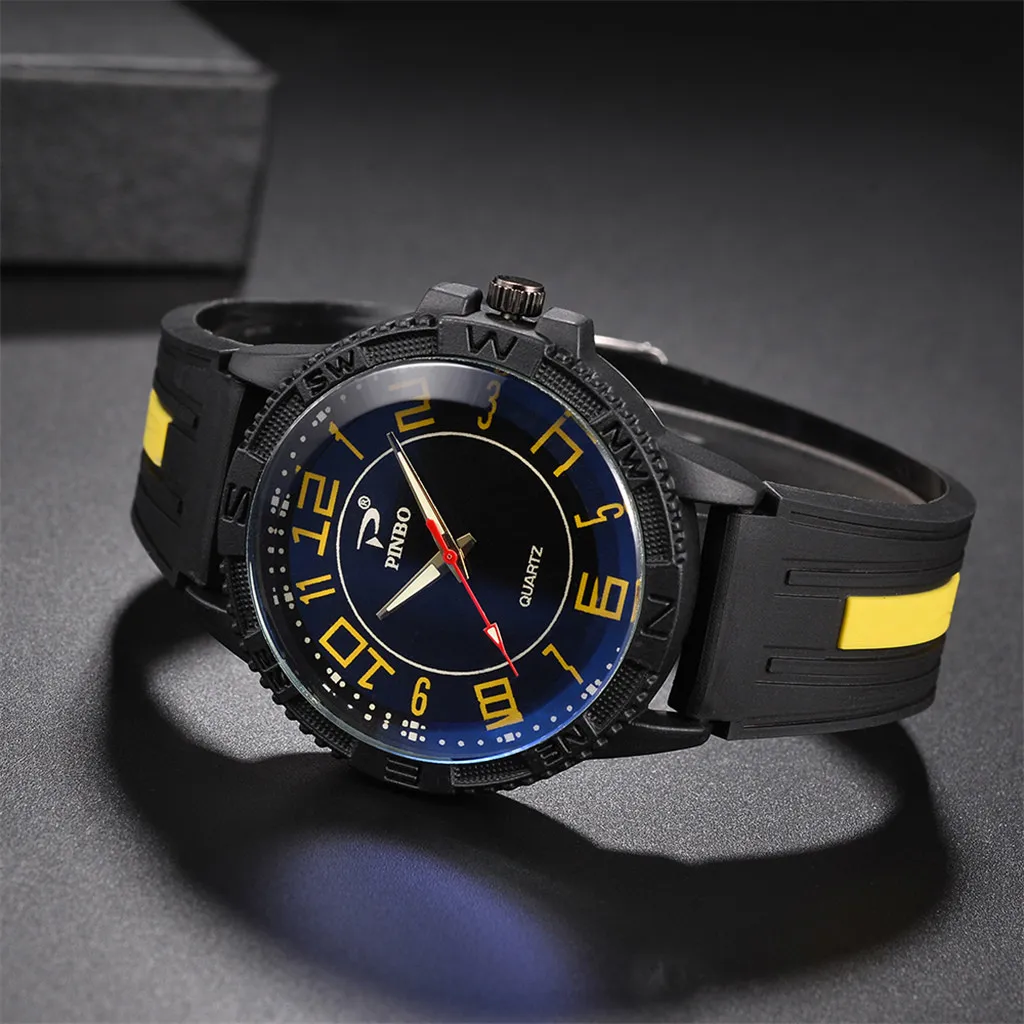 PINBO de Design Da Marca de Moda Simulado Suave Silicone Relógio ...