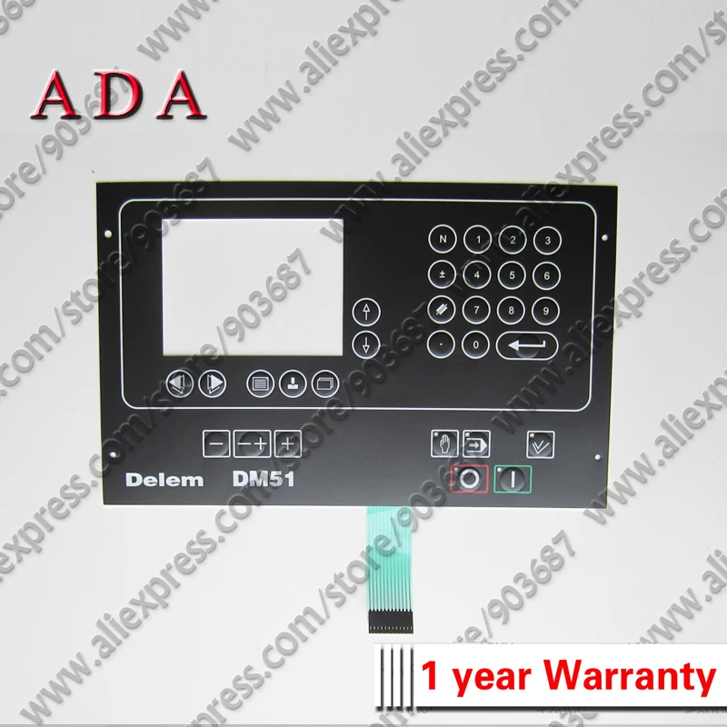 for Delem DM51 Bending Machine CNC System Industrial Membrane Switch ...