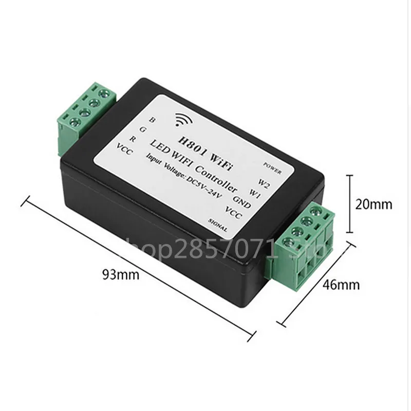 Lámpara de tira de luz LED H801, controlador WiFi, enrutador de Control ...