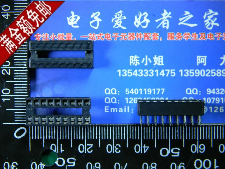 Black 18pin ic socket adapter chip slot base 1.5 10 pcs|socket rj11 ...