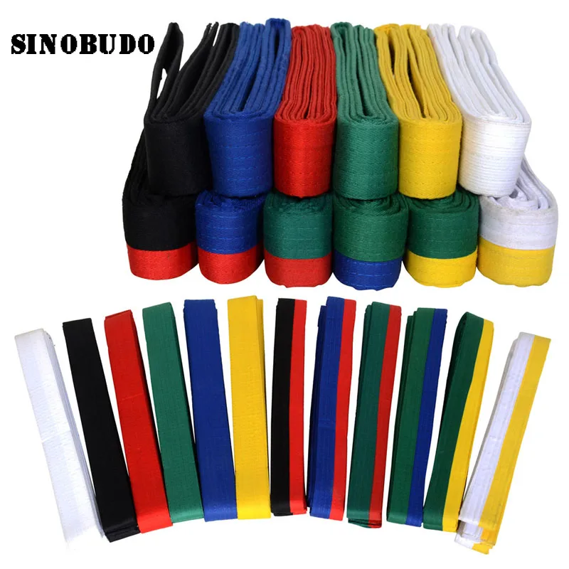 SINOBUDO Taekwondo Karate Martial Arts Belt Adult Belt ITF Cotton Core ...