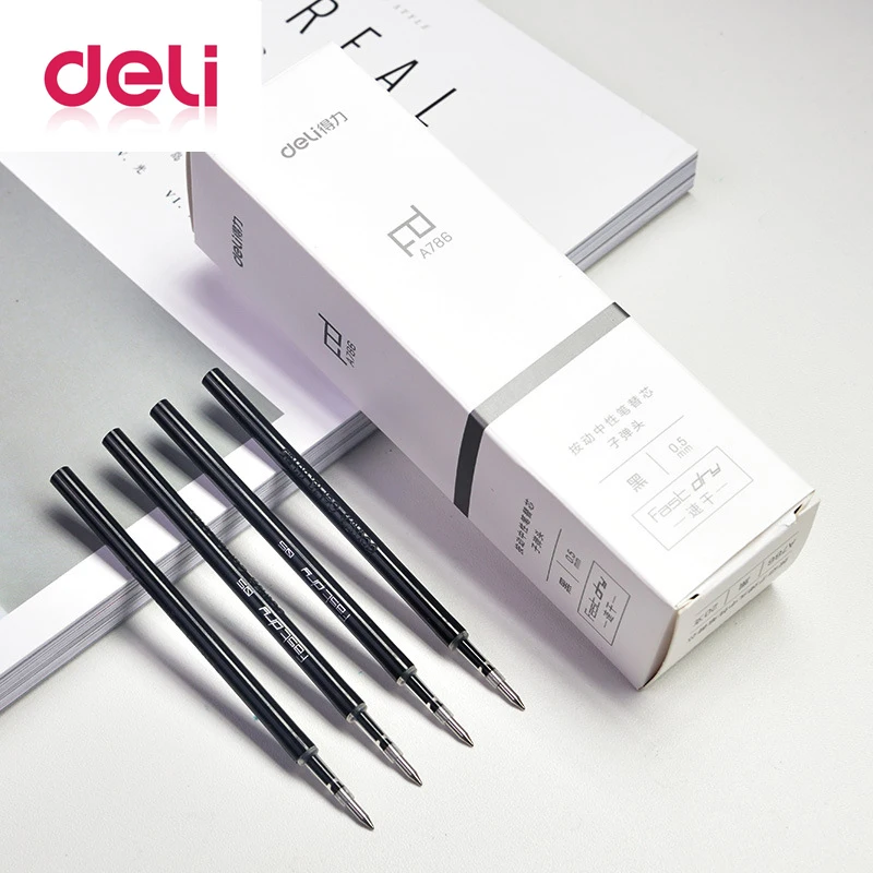 Deli 1 шт. быстросохнущая гелевая ручка нейтральные со сменным стержнем ...