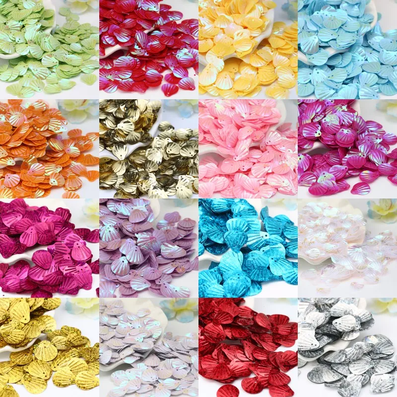 80Pcs-Lot-18mm-Large-Shell-Shape-Loose-Sequins-Paillettes-Sewing ...