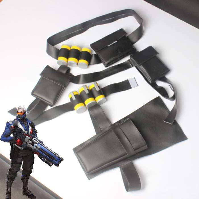Overwatch Джон Francis Jack Morrison Солдат 76 Косплэй пуля плечевой ремень