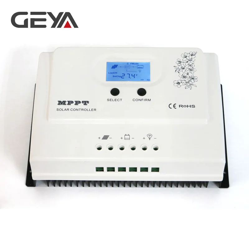 GEYA 태양 30A 40A 50A 태양 광 충전 레귤레이터 자동 LCD 디스플레이 제어 시스템|태양광 컨트롤러 ...