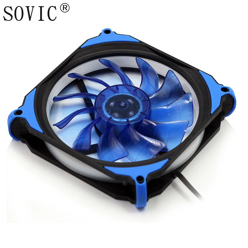 1 PCS Computer 120mm LED Fan Water Cooler 120 mm Fan Cool Glare Red ...