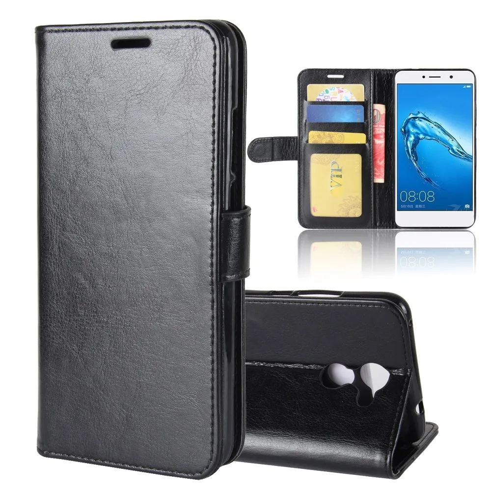 Luxury Leather Case For Huawei Y7 Prime Y7Prime Cover Flip Stand Phone ...