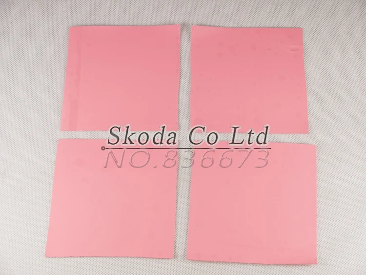 Free shipping 4pcs/lot pink Thermal Pad GPU CPU Heatsink Cooling ...