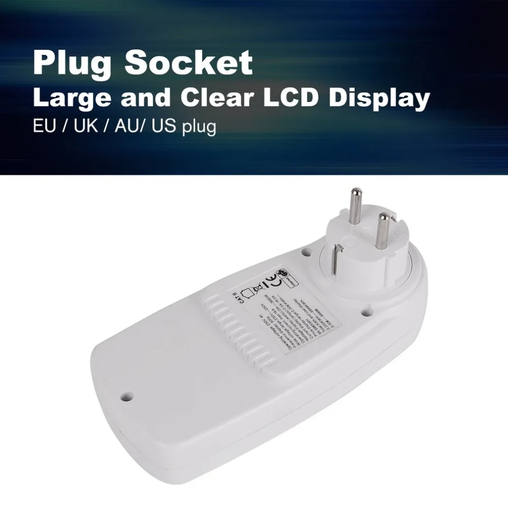 SINOTIMER DDS108 розетка цифровой Напряжение ваттметр Потребляемая ...