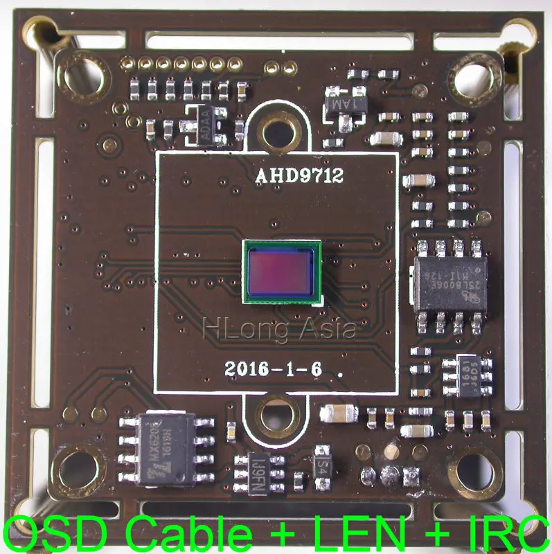 AHD M (720P) 1/4" OmniVision OV9712 CMOS image sensor NVP2431 CCTV ...