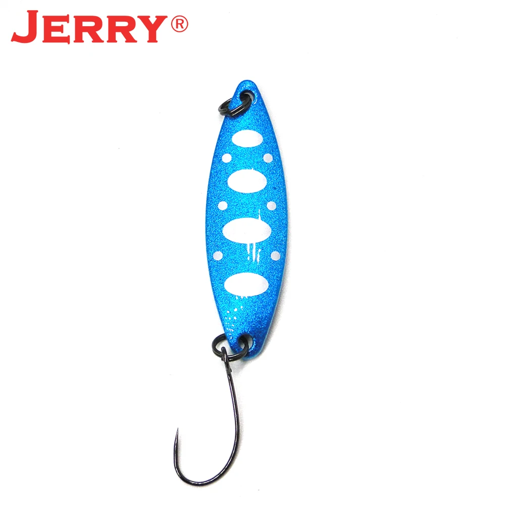 Jerry 1.6g 2.7g 3.5g ultralight fishing spoons micro fluttering brass ...