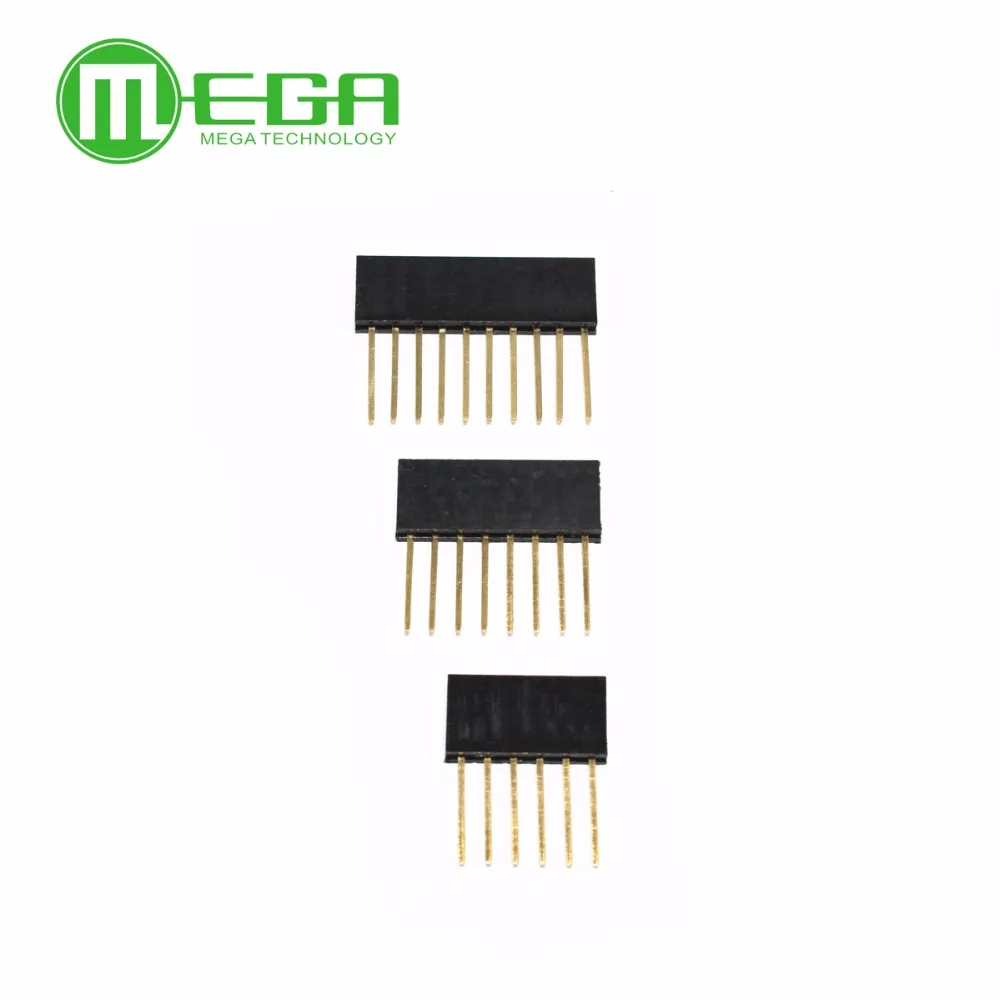 60PCS-2-54MM-6Pin-8Pin-10Pin-10MM-Long-Needle-Female-Pin-Header-Strip ...