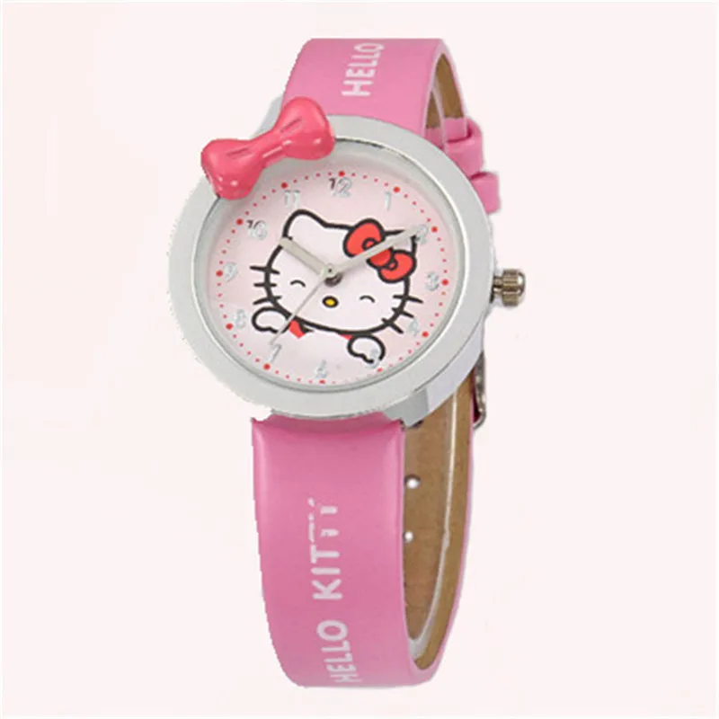 6 color New Cute Hello Kitty watch for girls kids student srelogio ...
