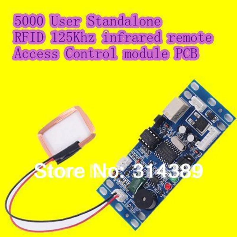 5000 User Standalone RFID ID card 125Khz infrared remote Access Control ...