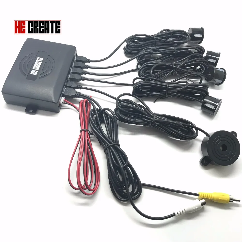 HE CREATE Car Video Parking Sensor Reverse Backup Radar Assistance Auto ...
