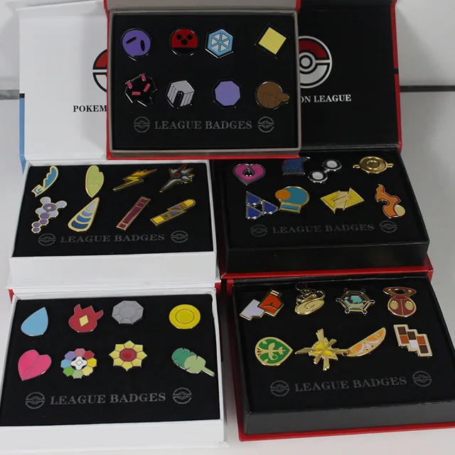 Pokemon Trainer Badge Set