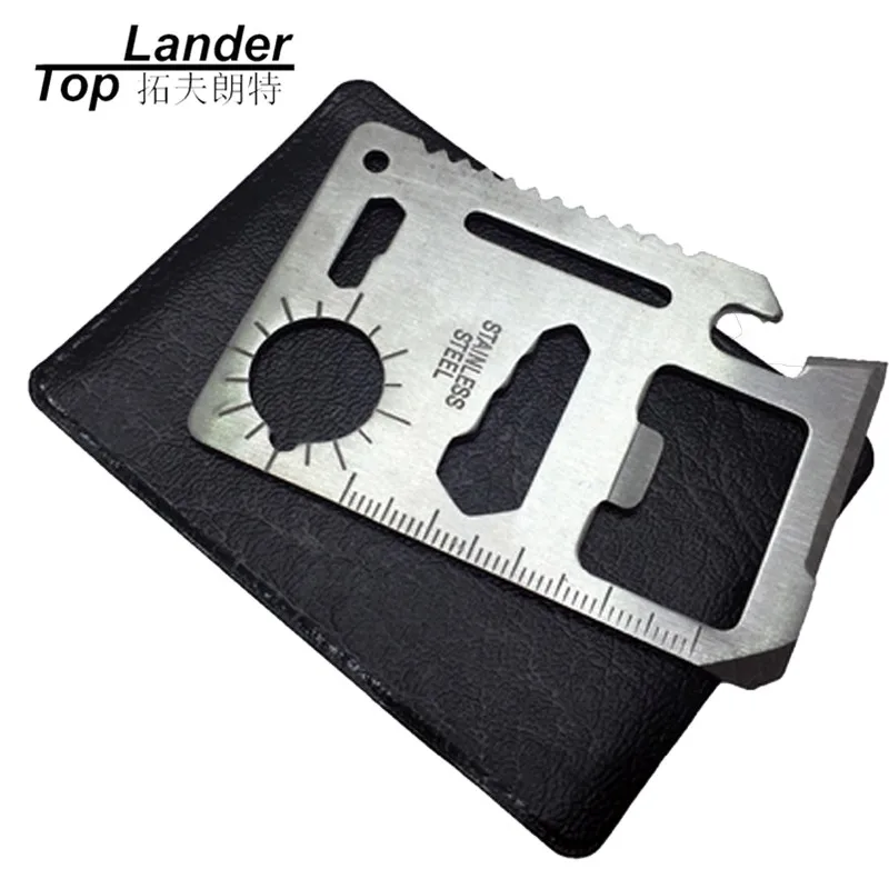 Military Credit Card Knife 11 In 1 Multifunction Outdoor Survival Mini ...