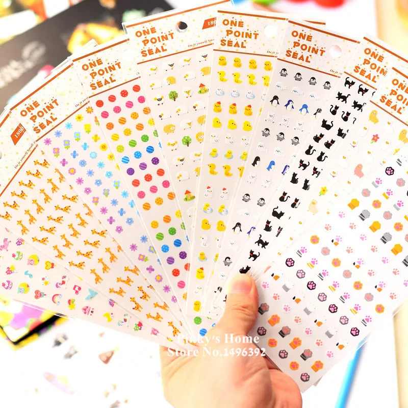 Kawaii Sticker Creative Cartoon Cute Diary Sticker Mini Phone Sticker ...