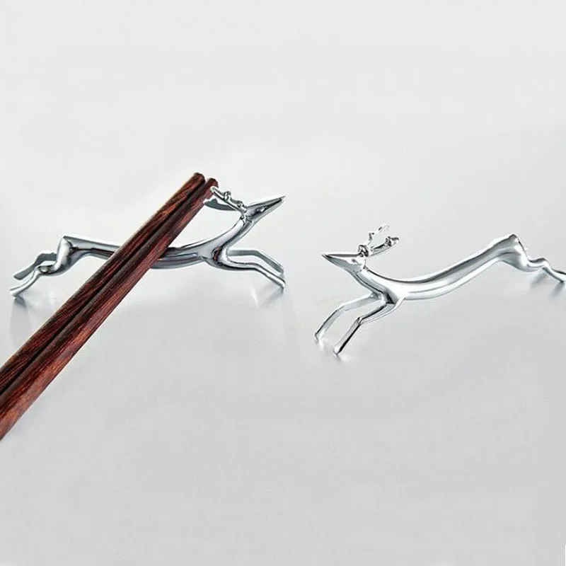 100pcs Zinc Alloy Chinese Chopstick Rest Traditional Deer Shape ...