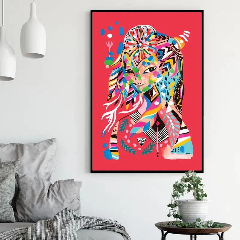 Abstract goddess ART Canvas Abstract poster Wall Pictures for Living ...