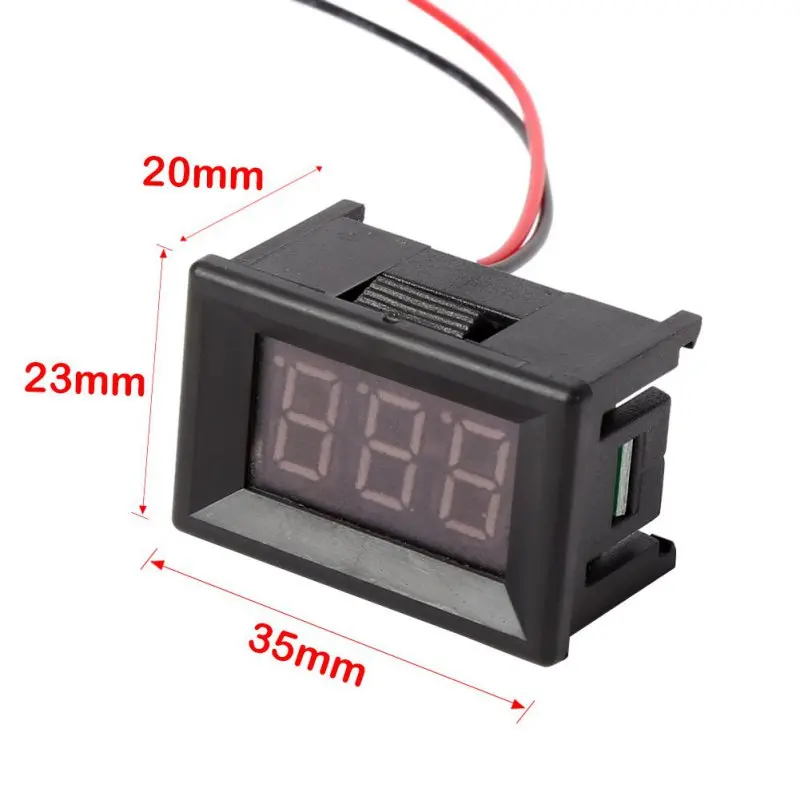 Mini Digital Voltmeter DC 2.5V to 30V Digital Voltmeter Voltage Panel ...