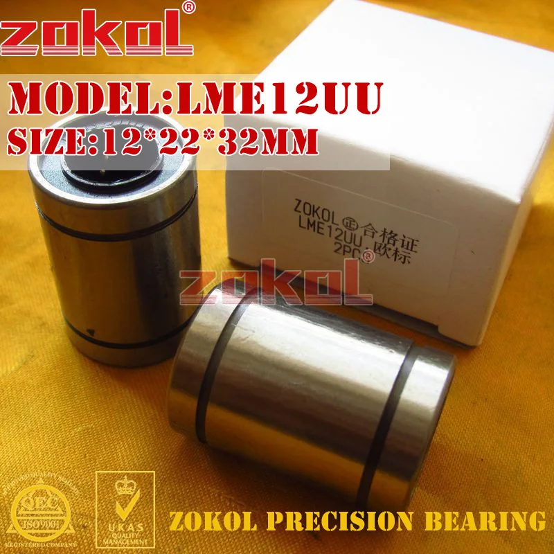 ZOKOL LME12 UU bearing LME12UU European standard linear motion bearing ...