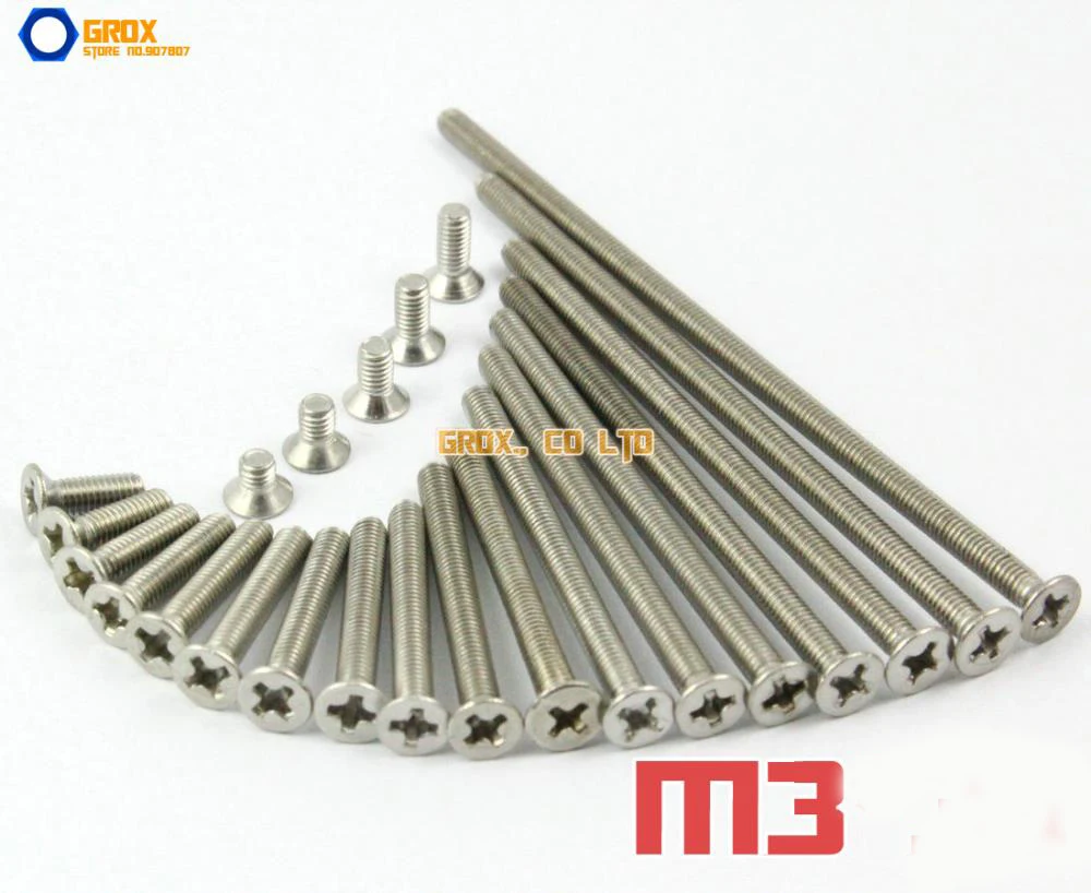 M3 304 Stainless Steel Phillips Countersunk Head Machine Screw|machine ...