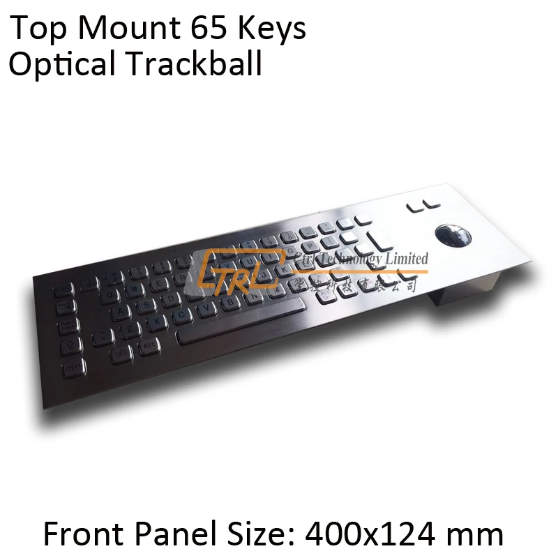 64-keys-Top-Panel-Mount-stainless-keyboard-with-Optical-trackball ...