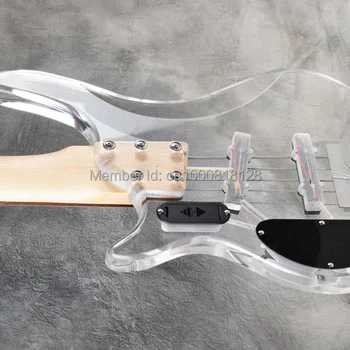 2016 New Arrival Thru 5 String Acrylic Body Bass Guitar Rosewood ...