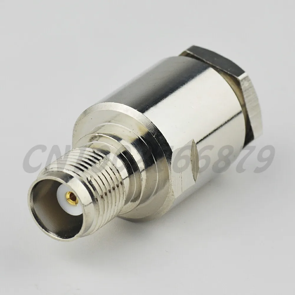 RF electrical wire terminal TNC Female Clamp Straight Jack connector ...