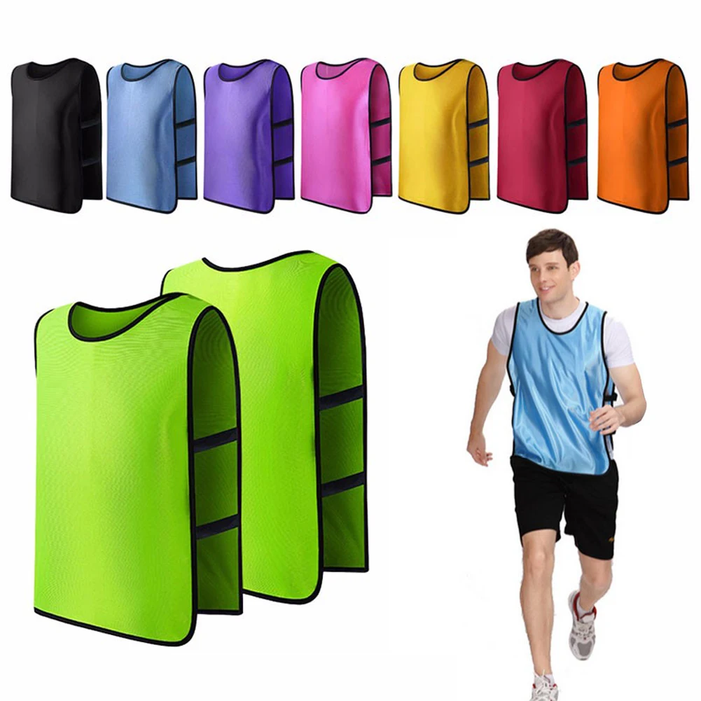 Team Training Soccer Football Pinnies Jerseys Sport Vest Adult Child ...