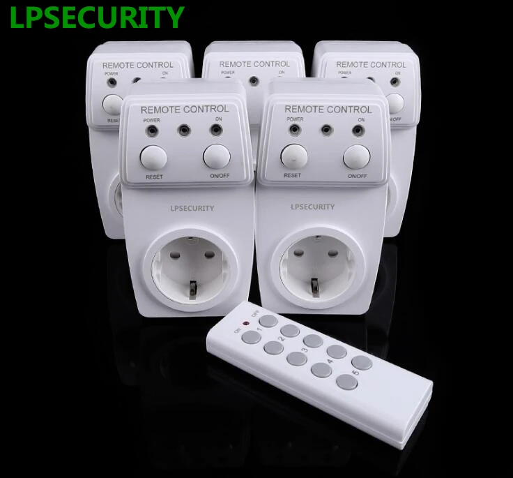 LPSECURITY Wireless Remote Control AC Power Outlet Plug Switch Home ...