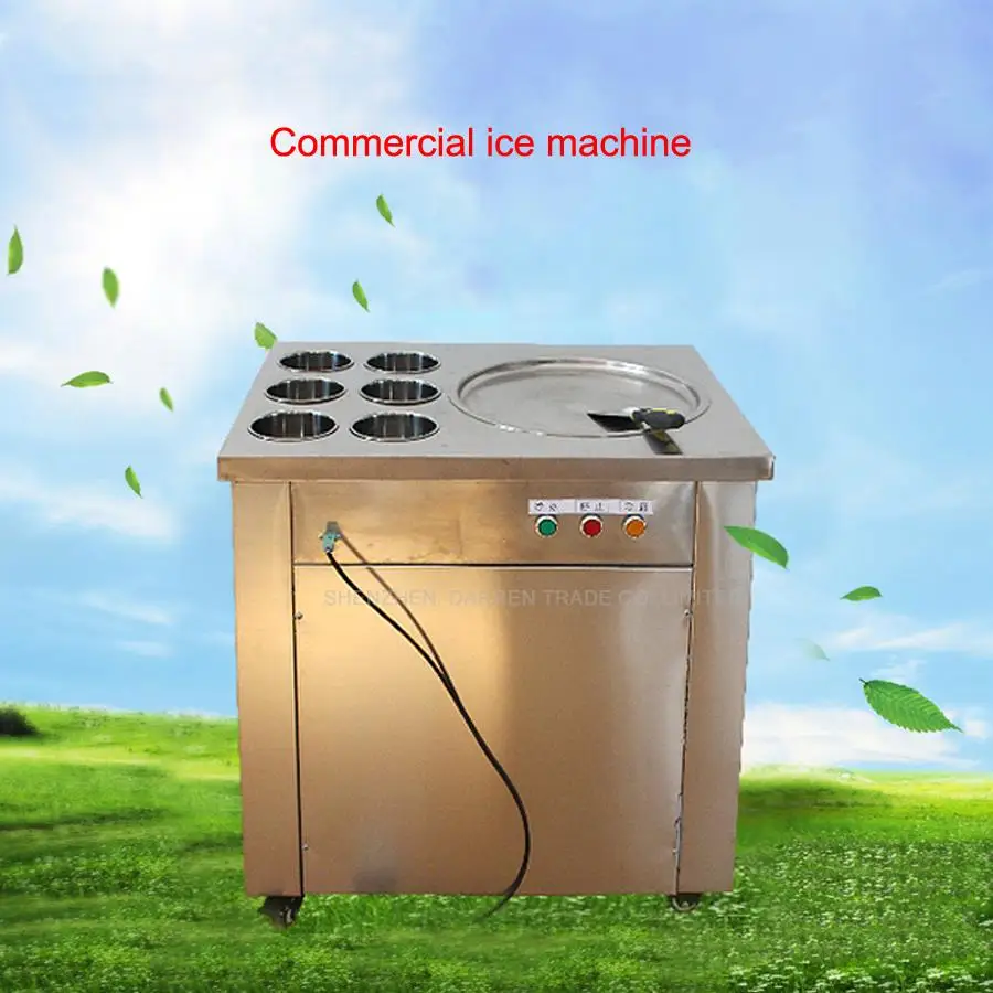 1pcs New arrival big dia pans fried ice cream machine frying ice ...