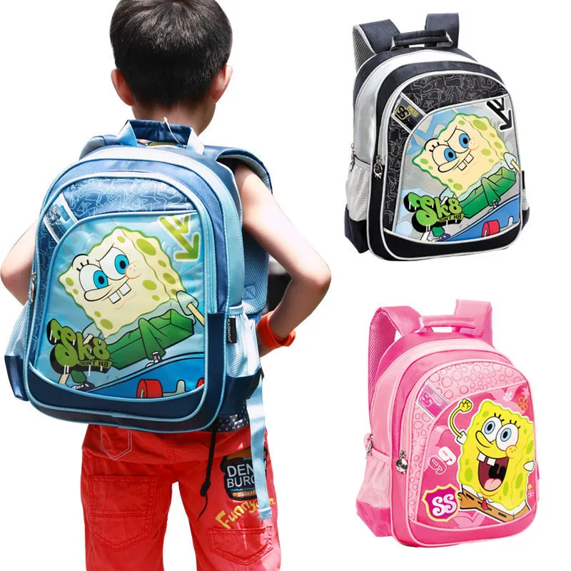 Freeshipping Small SpongeBob School Children Backpack, Student School Bag, Kids School Book Bag ...