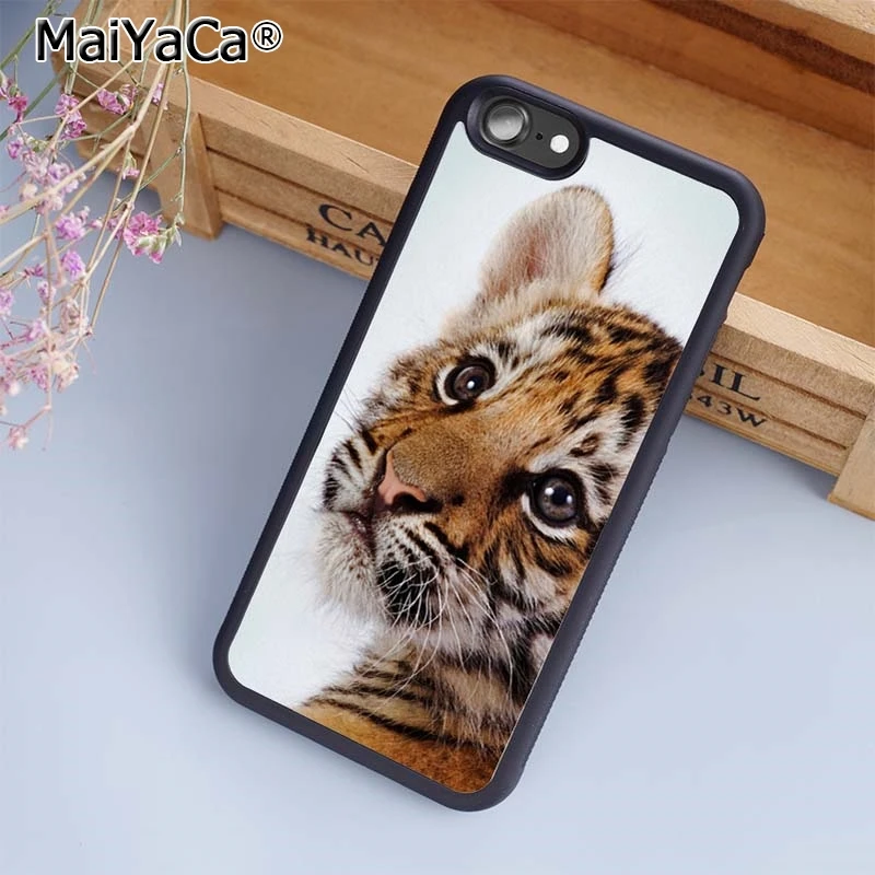 MaiYaCa Lion Cub Tiger Cute Big Cat Phone Case Cover For iPhone 4 5 5s ...
