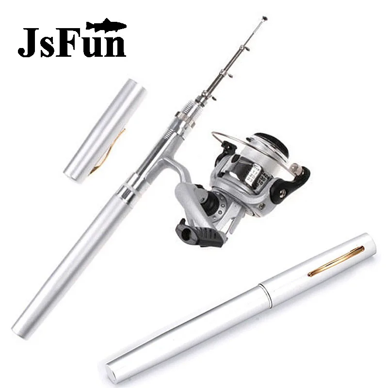SET Mini Fishing Rod Telescopic Pen Fishing Pen Rod Fly Fishing ...