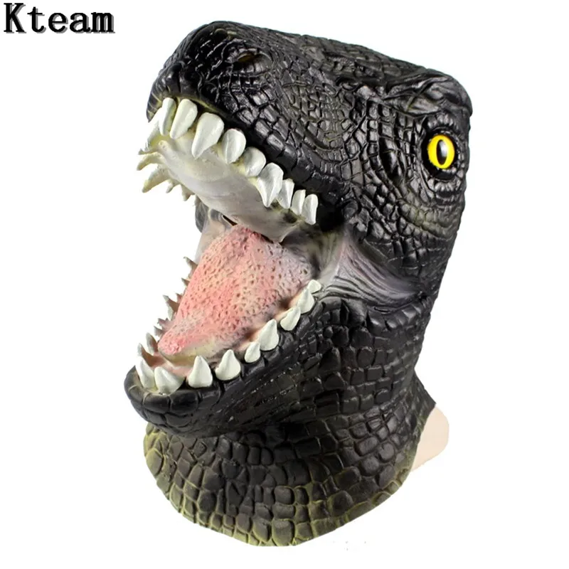 Top Grade Scary T-Rex Mask Halloween Realistic Jurassic World Dinosaur ...
