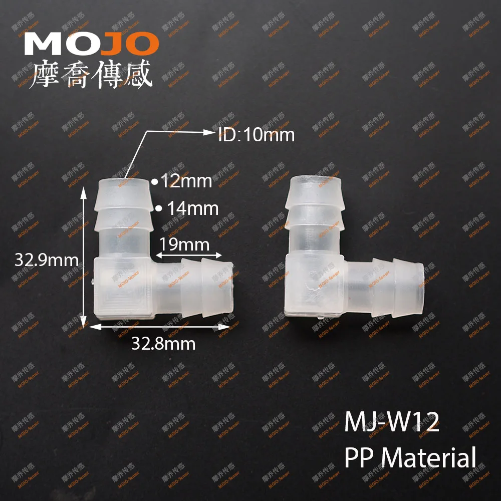 2020 MJ W12(1000pcs/Lots) PP hose joint Elbow type joint 12mm pipe ...