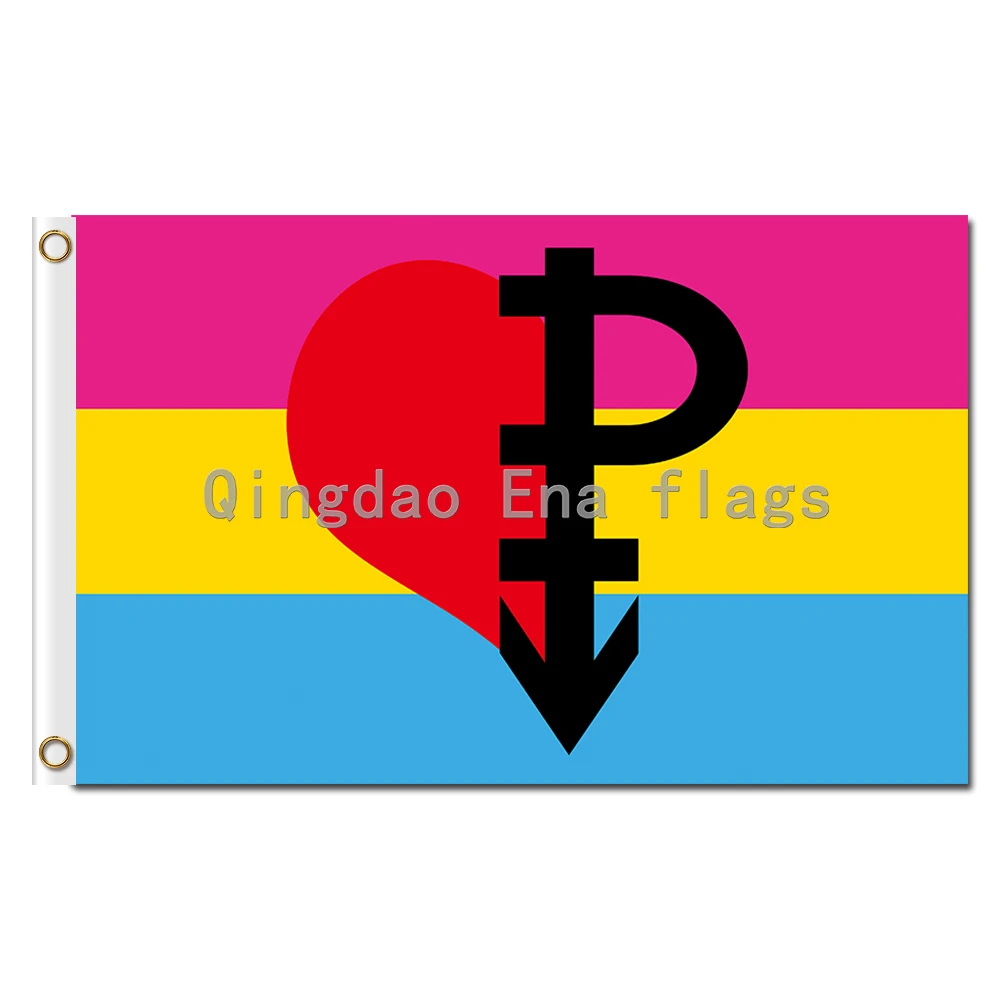 Pansexual 3x5 Símbolo Especial Orgulho Heterossexual Bandeira Para ...