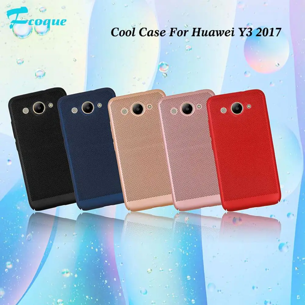 BONVAN Ultra Thin Luxury pc Heat Dissipation Back Cover For huawei Y3 ...