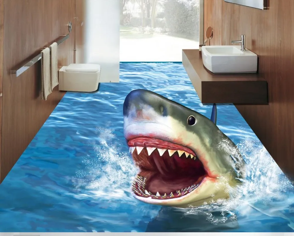 3d Bathroom Floor Shark – Flooring Site