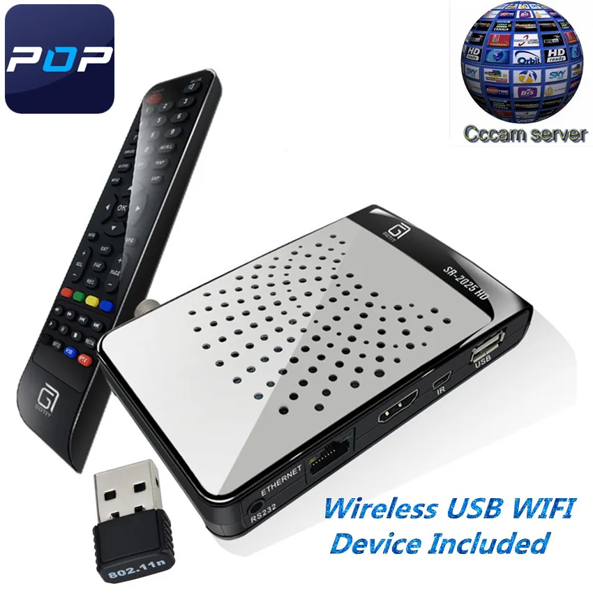 MINI DVB S2 SR2025HD receptor de satélite con 1 año de cuenta CCcam ...