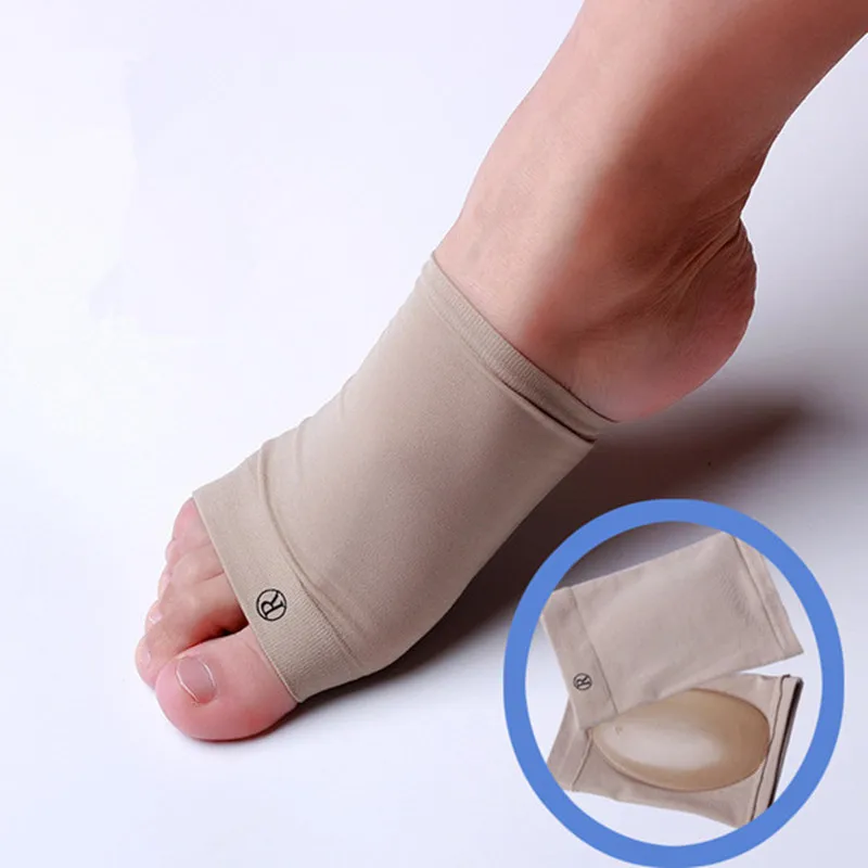 Bandage Silicone Arch Support Shoes Pad Flexible Fabric Massage Feet ...